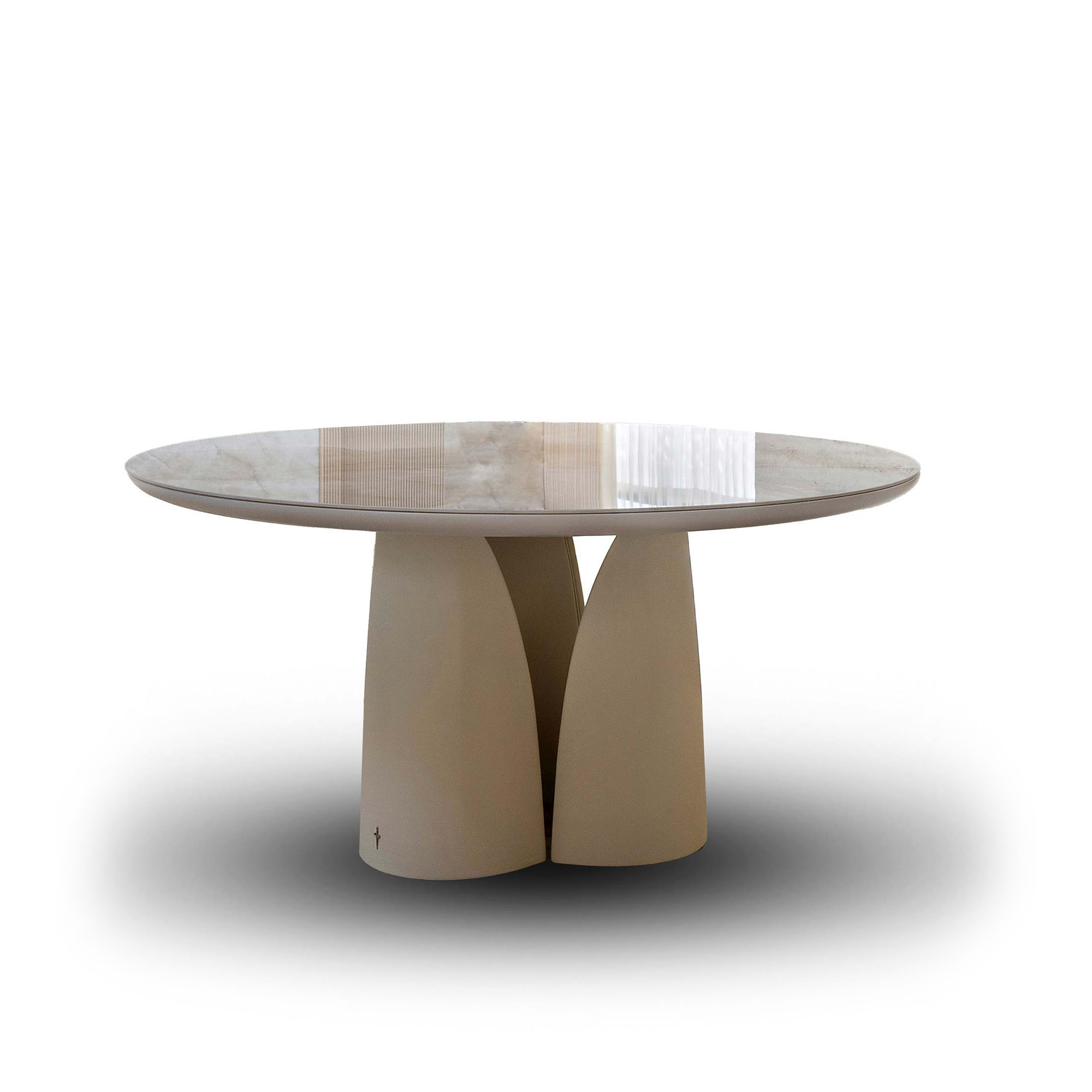 Gaudí Round Table with Reve Perle Ceramic Top | 101DOMUS