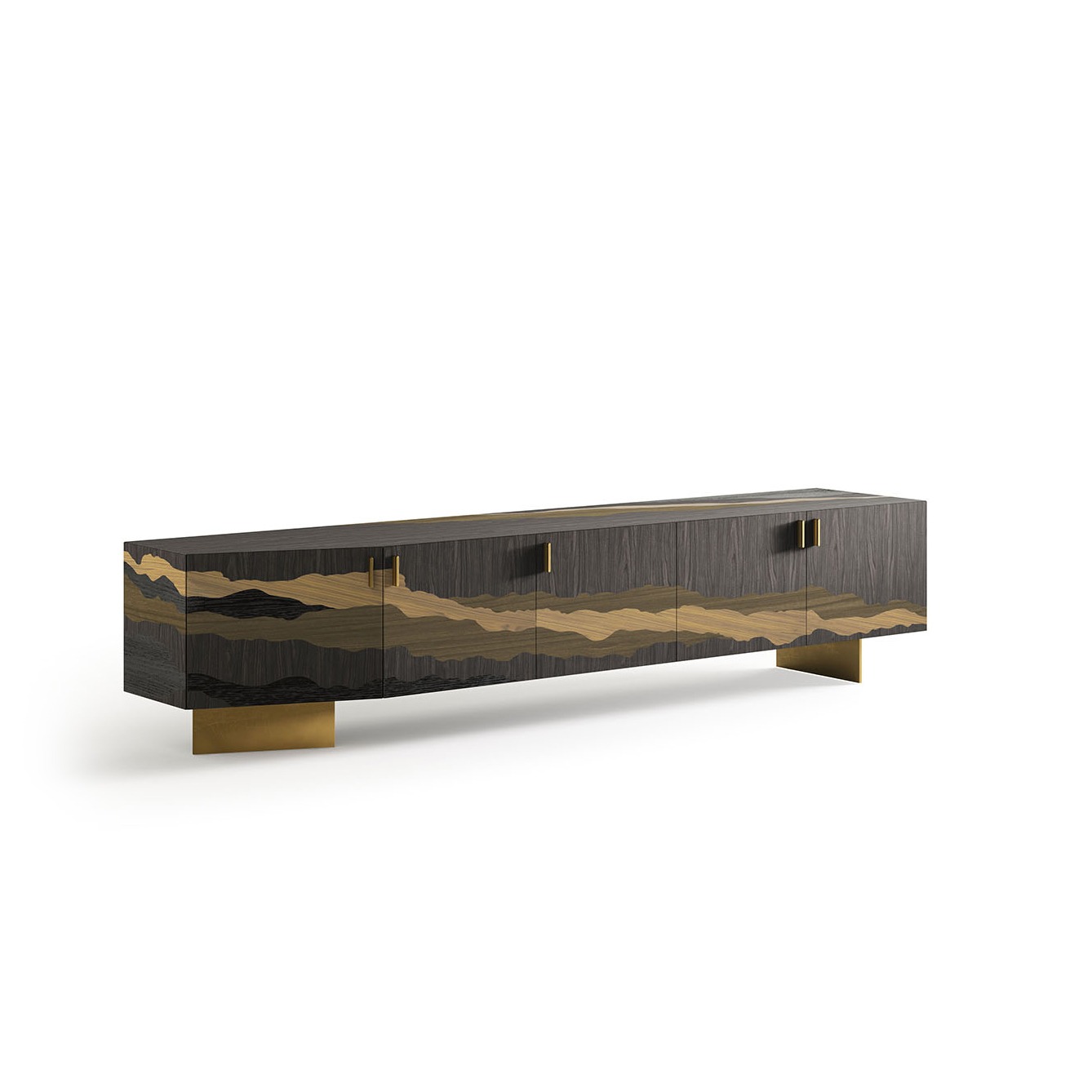 IVG Home Collection Tara TV Unit – Inlaid Wood Design | 101domus